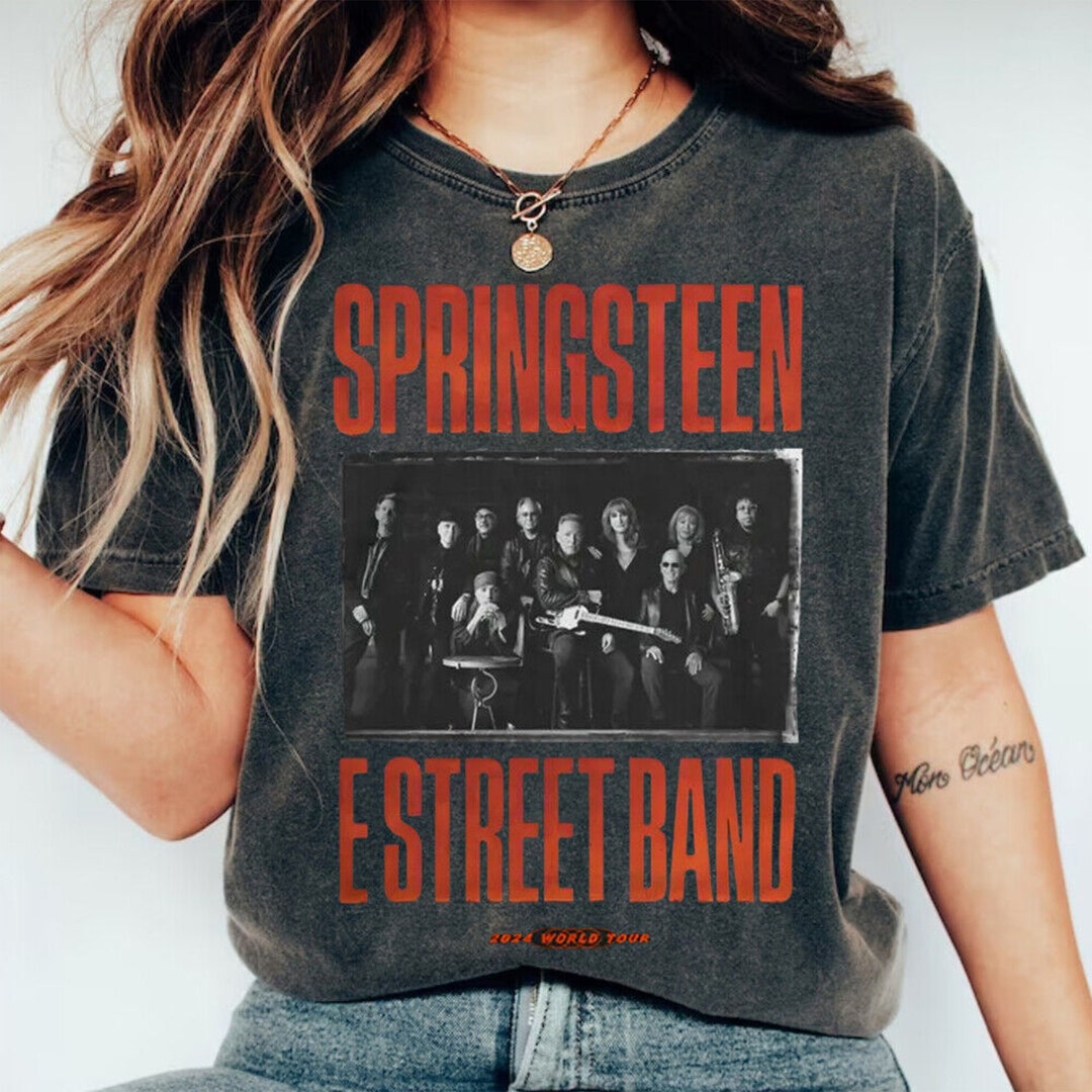 Bruce Springsteen and E Street Band 2024 World Tour Shirts for Men ...