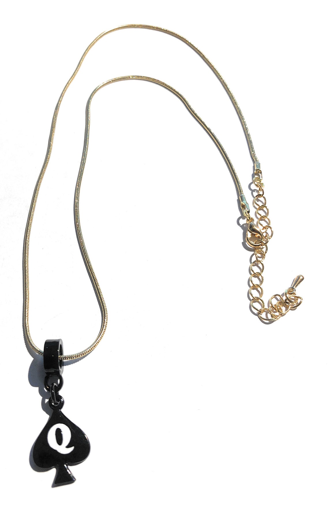 Black QOS Queen of Spades Anklet or Necklace Cuckold BBC - Etsy