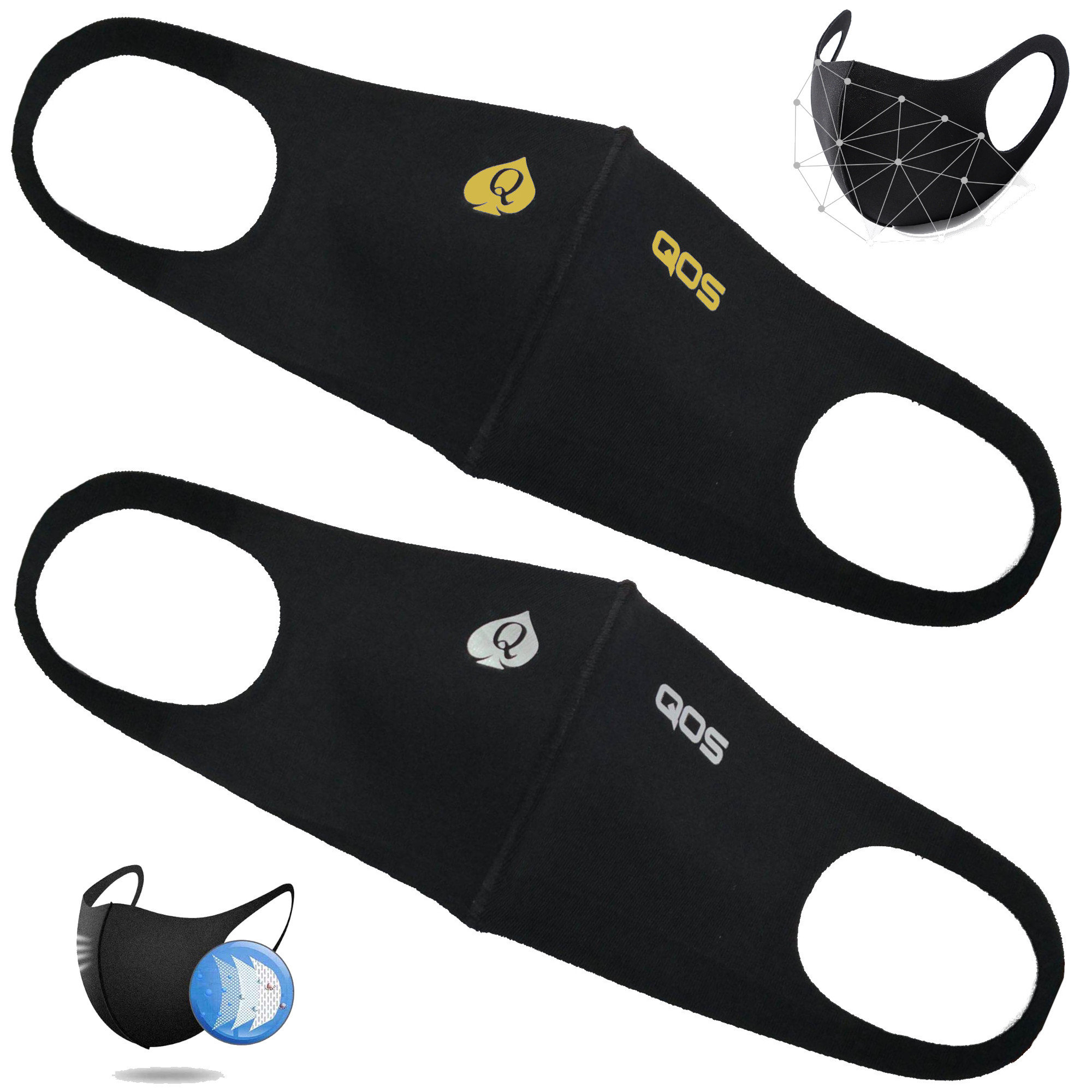 QOS Modern 3D Nano Polyurethane Face Mask Washable Reusable | Etsy Canada