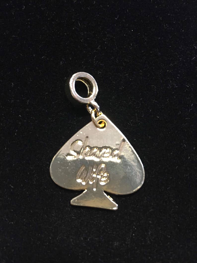 GOLD Queen of Spades Charm for Anklets Necklace Bracelet Etc. - Slut ...