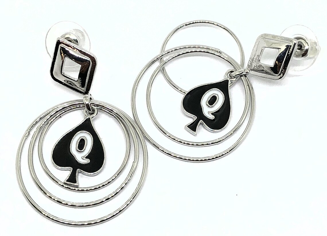 QOS Queen of Spades Branded Multi Hoop Earrings With Hotwife Vixen ...
