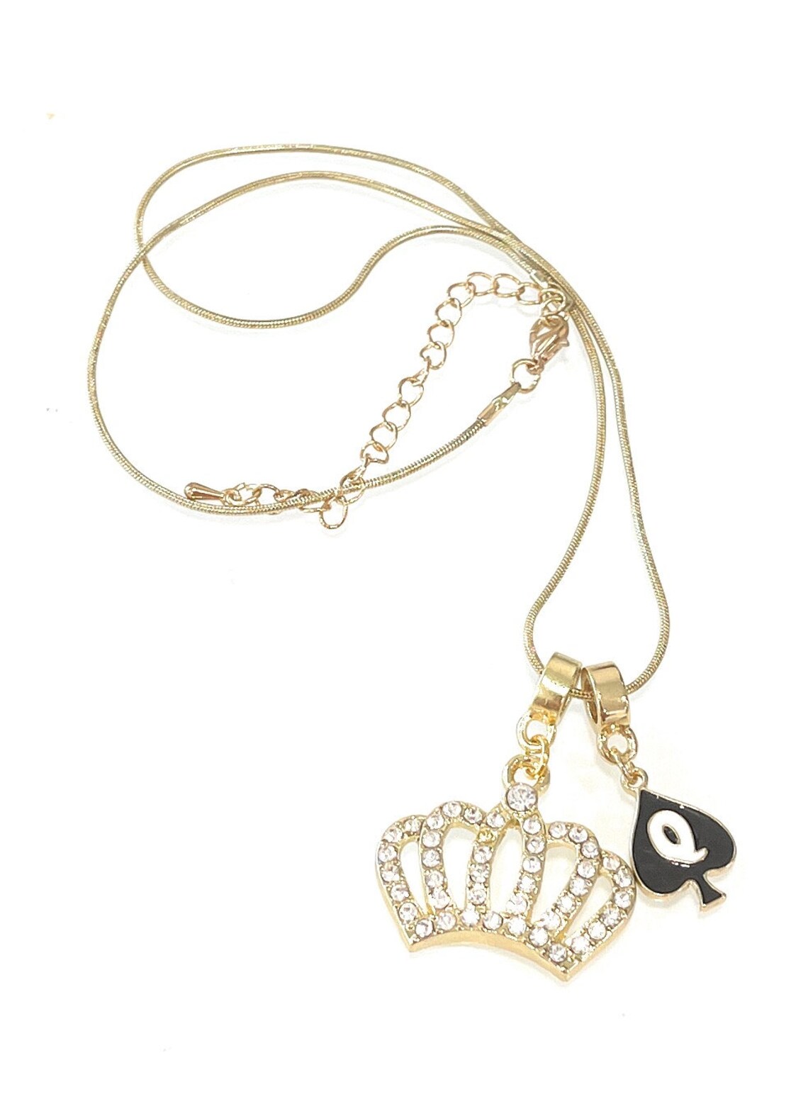 Silver Gold Black queen of Spades Anklet Crown - Etsy