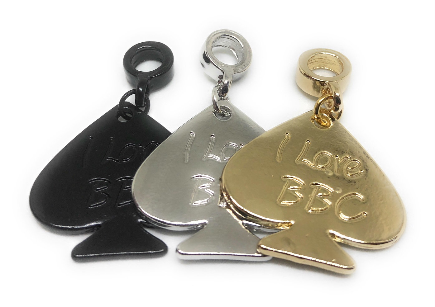 Queen of Spades I LOVE BBC Jewelry Charm for Anklets Necklace Bracelet ...
