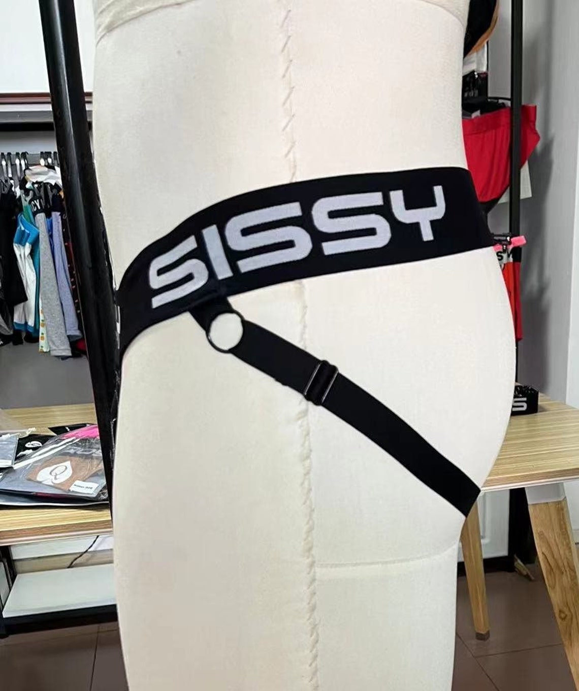 SISSY Brand Logo Band Mesh Fishnet Lace Jock Strap Bottom - Etsy