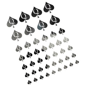 QOS SLIM - 45pcs Queen of Spades 3D Nail Sticker Hotwife Vixen Sissy ...