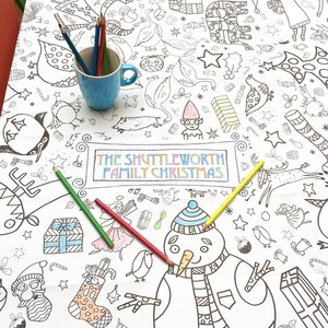 Personalised Extra Large Giant Children's Kids Colour in Art & Craft ...