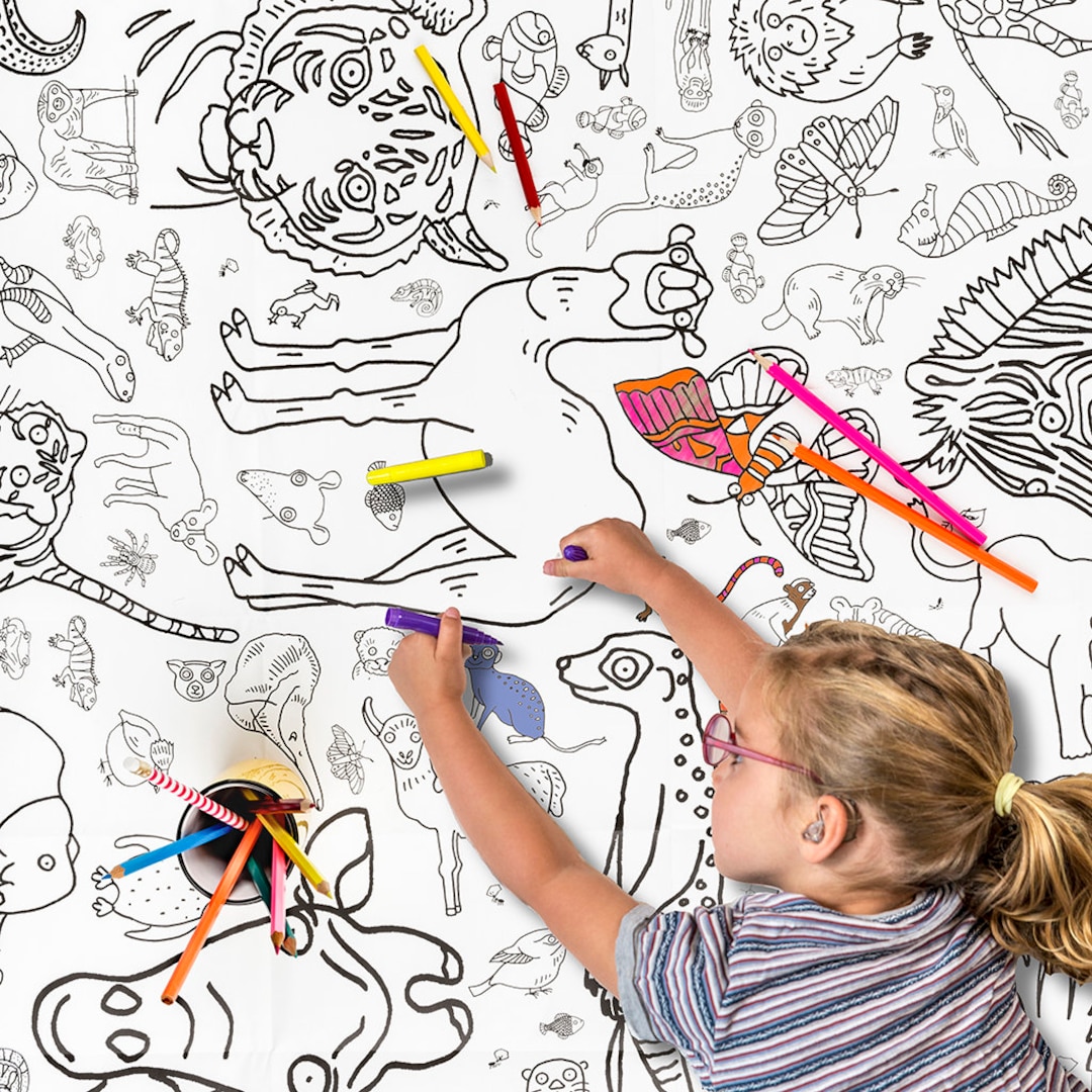 Extra Large Giant Children's Kids Colour in Art & Craft Colouring ...