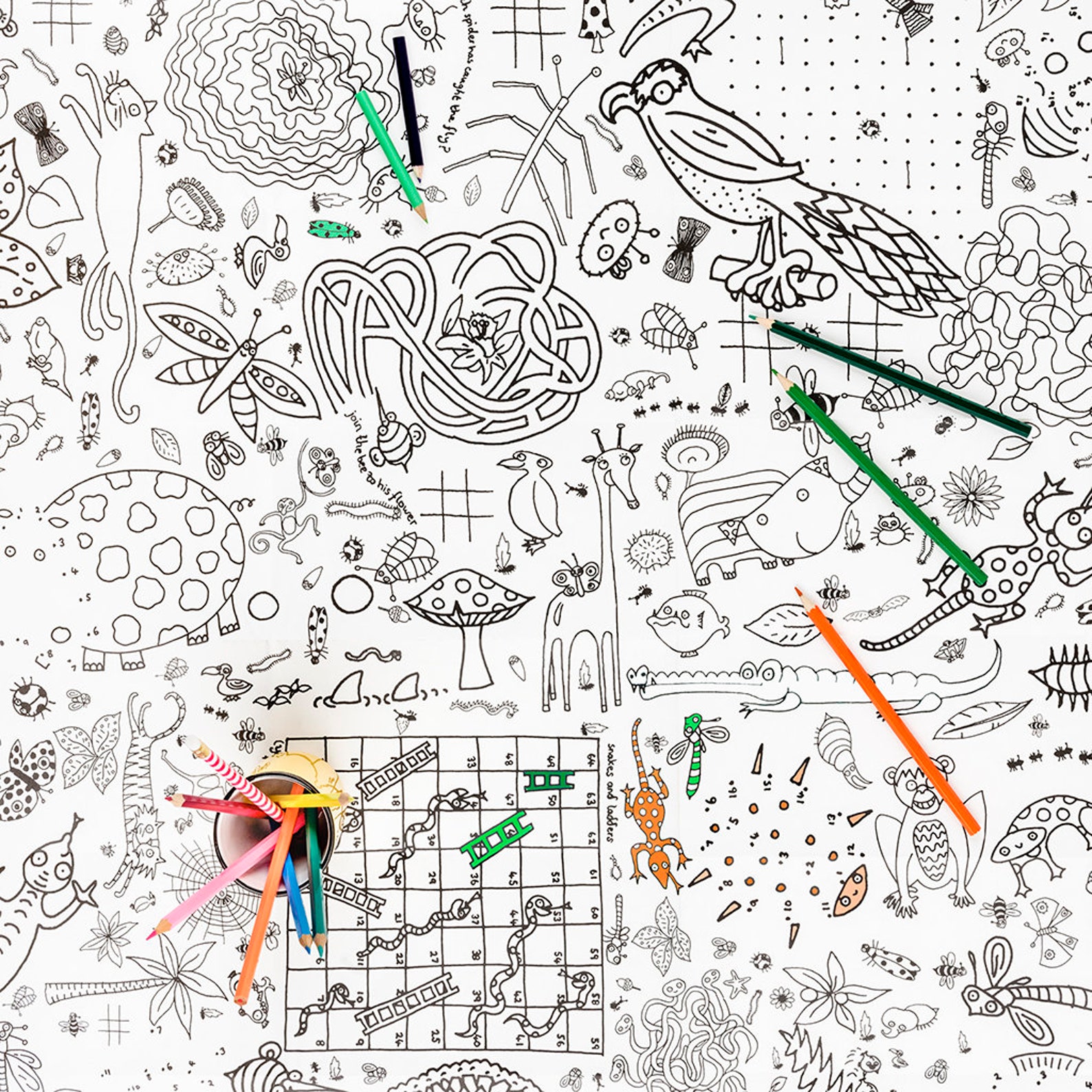 Giant Colouring in Sheet – Puzzle-time (paper, Size 1270 X 952 Mm) by ...