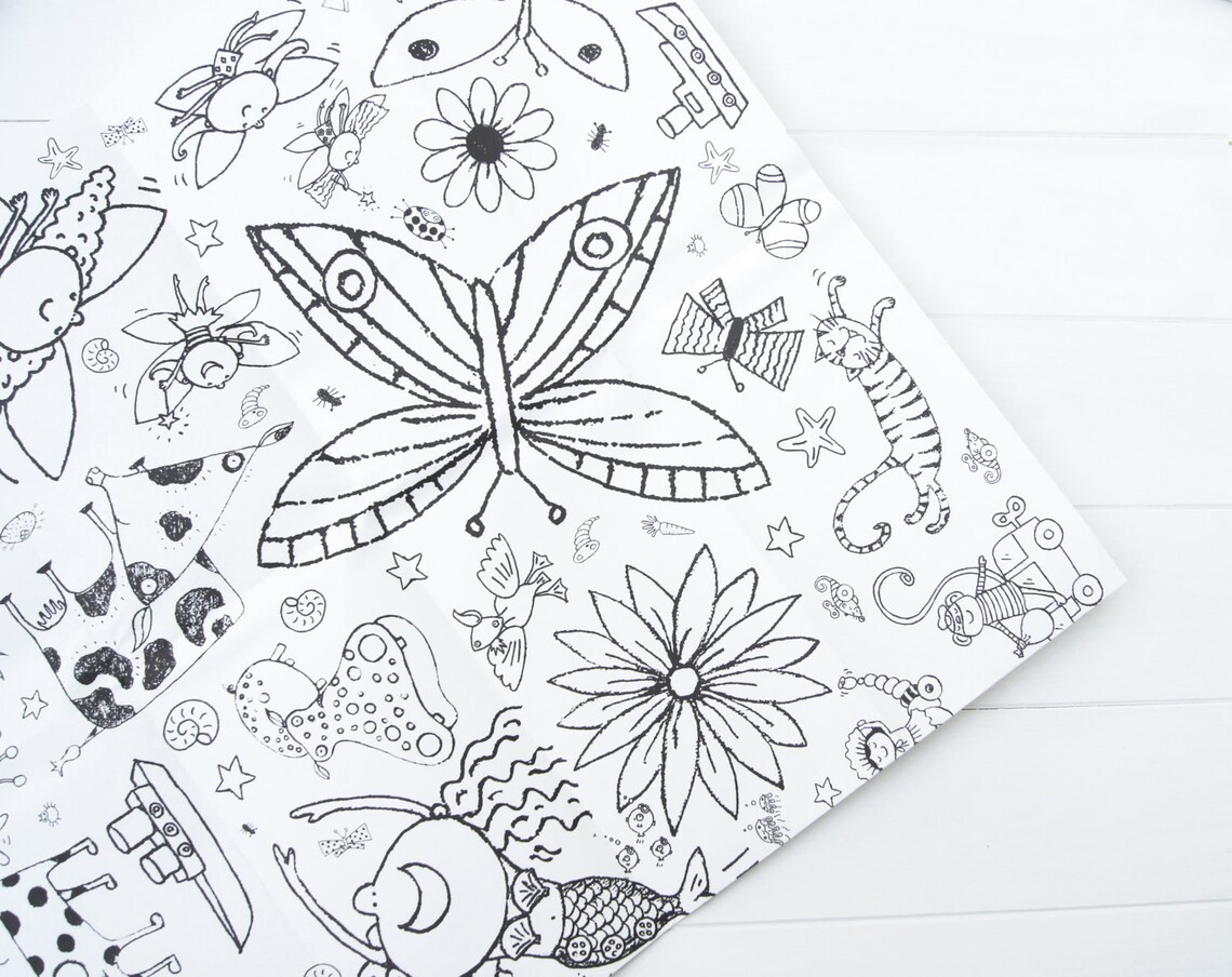 Extra Large Giant Children's Kids Colour in Art & Craft Colouring ...
