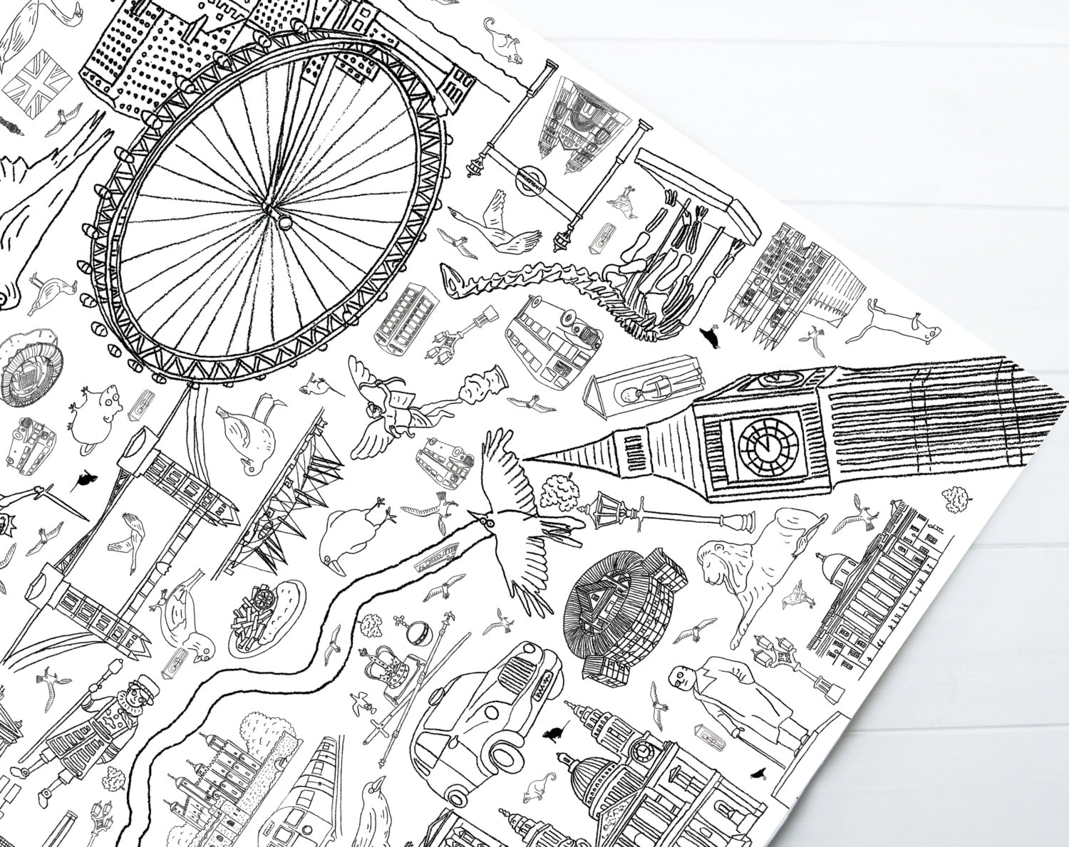 Art & Craft Colouring Poster / Tablecloth – Great Britain, (paper, Size ...