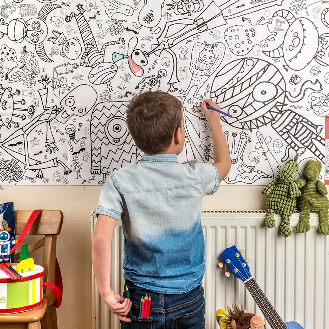 Extra Large Giant Children's Kids Colour in Art & Craft Colouring ...