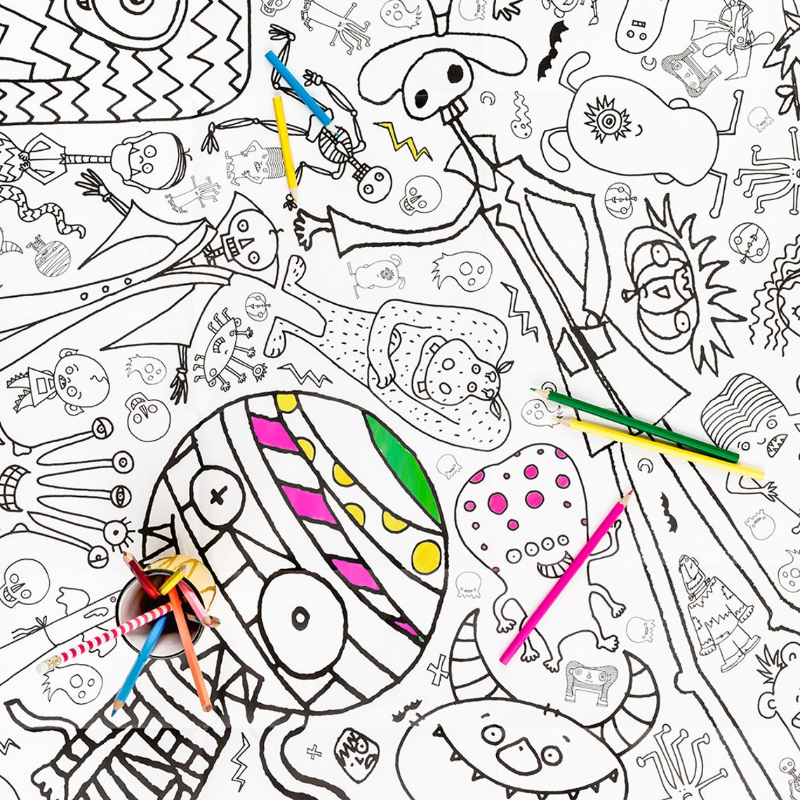 Extra Large Giant Children's Kids Colour in Art & Craft Colouring ...
