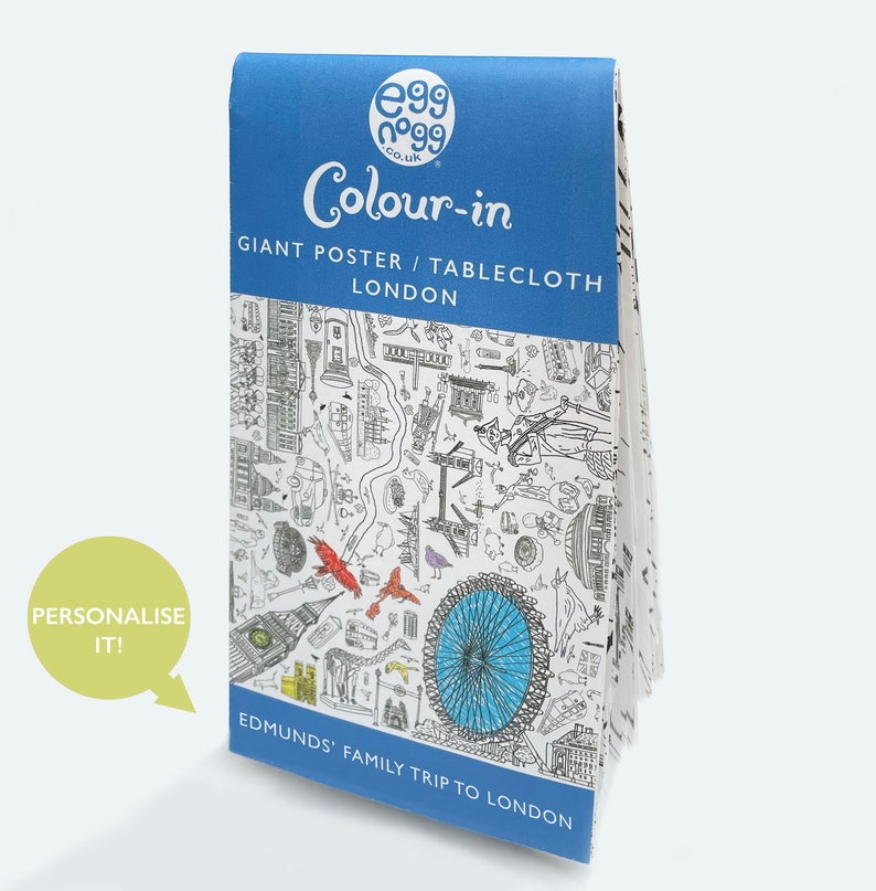 Personalised Extra Large Giant Children's Kids Colour in Art & Craft ...