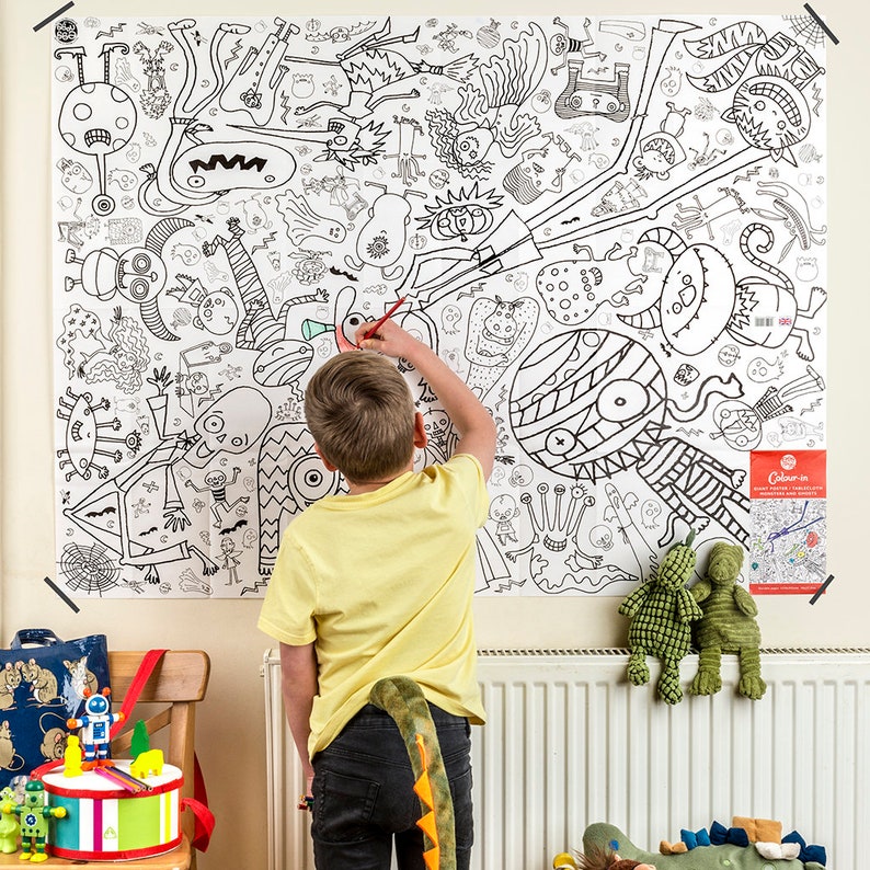 Extra Large Giant Children's Kids Colour in Art & Craft Colouring ...