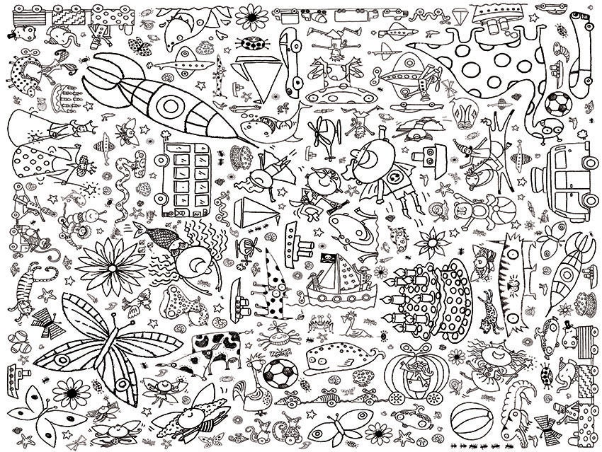 Extra Large Giant Children's Kids Colour in Art & Craft - Etsy