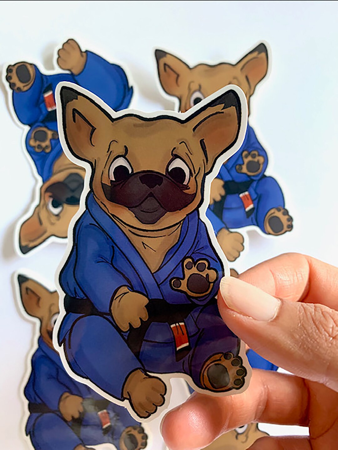 Jiu Jitsu Sticker BJJ Stickers French Bulldog Laptop Stickers Martial ...