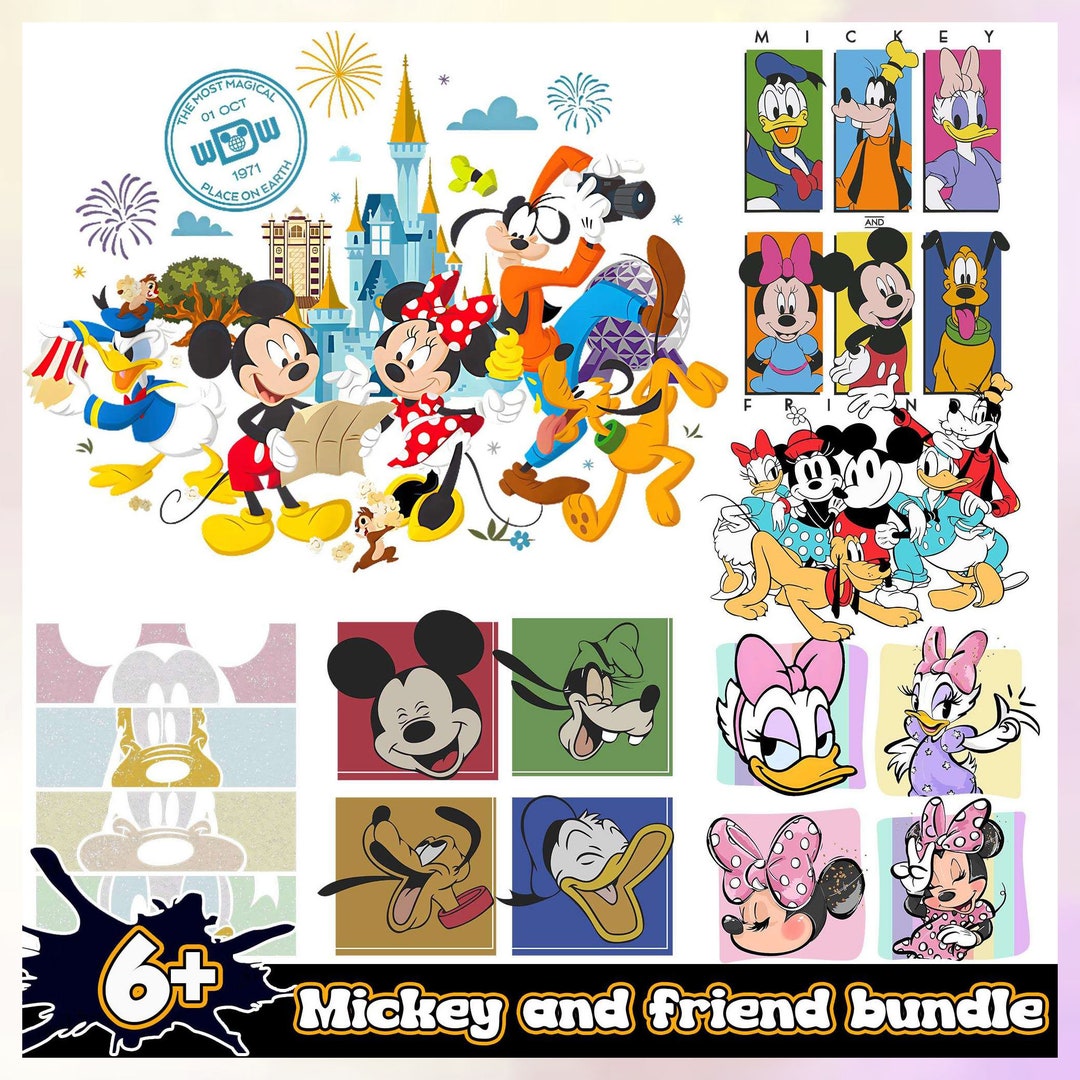 Mega Mickeyy & Friends SVG Bundle, Family Vacation Png, Family Trip SVG ...