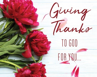 Faith Based Thank You Card - Etsy