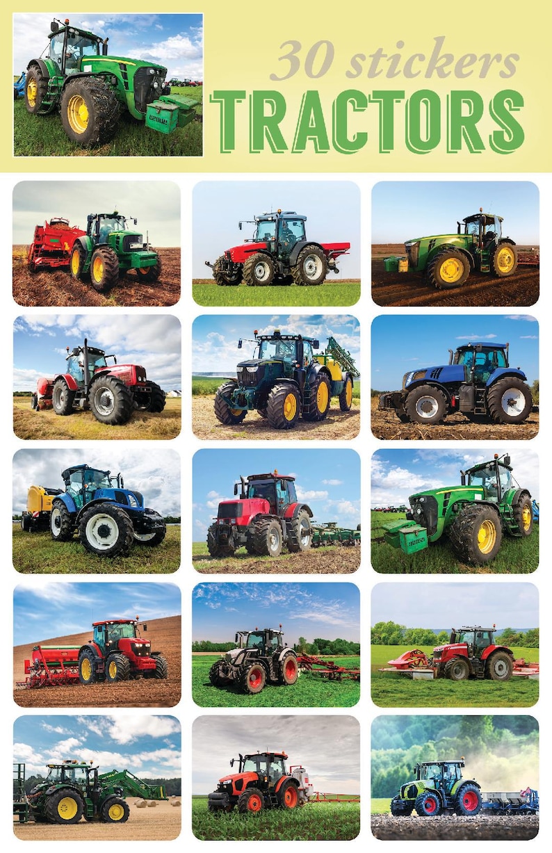 Tractor Stickers #97364 - Etsy