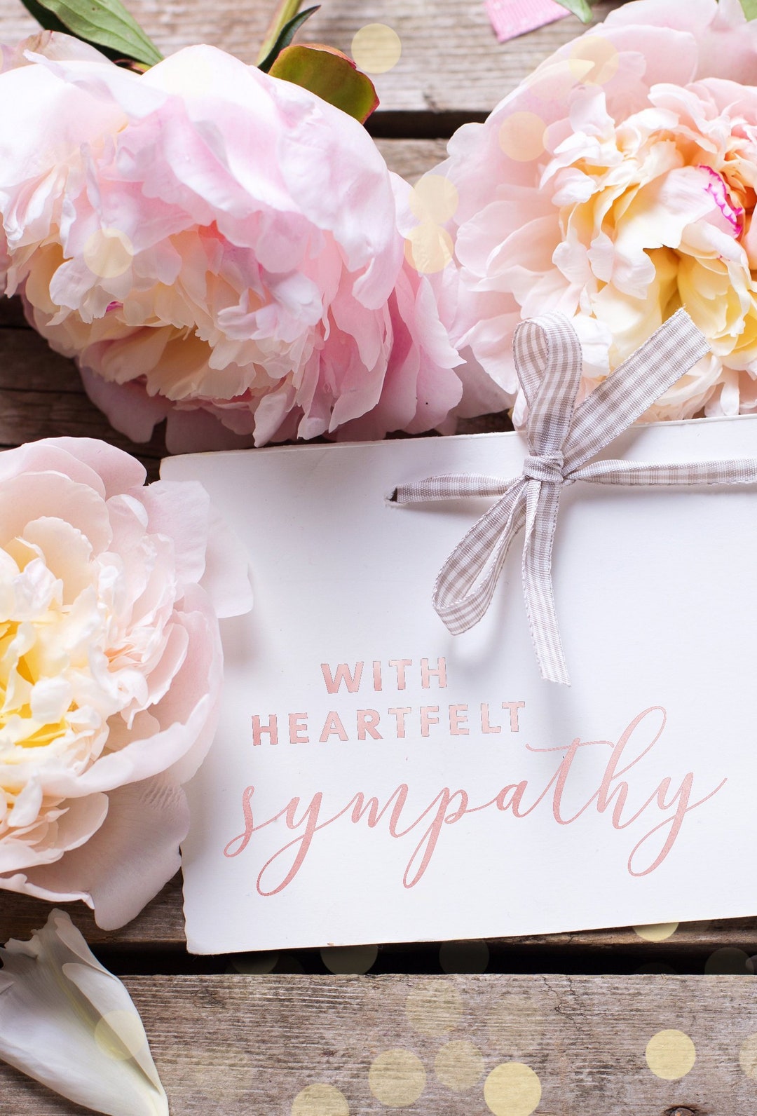 With Heartfelt Sympathy Card C0210 - Etsy