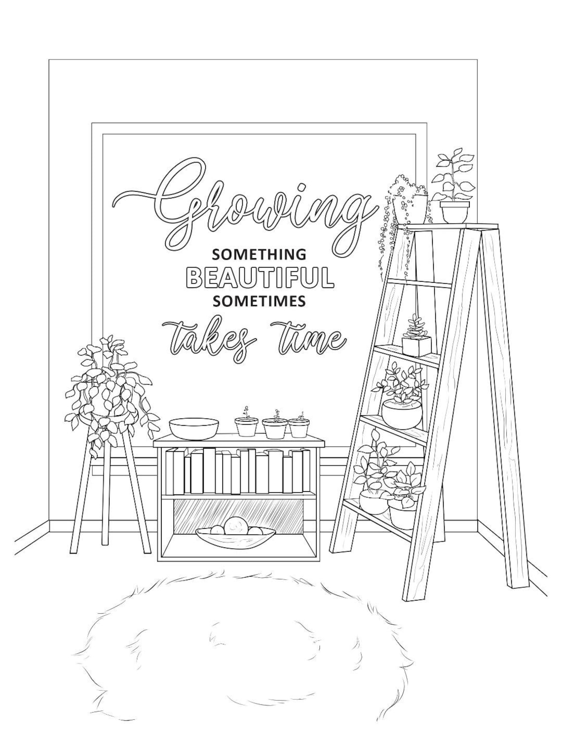 Be Still Adult Coloring Book #63805 - Etsy