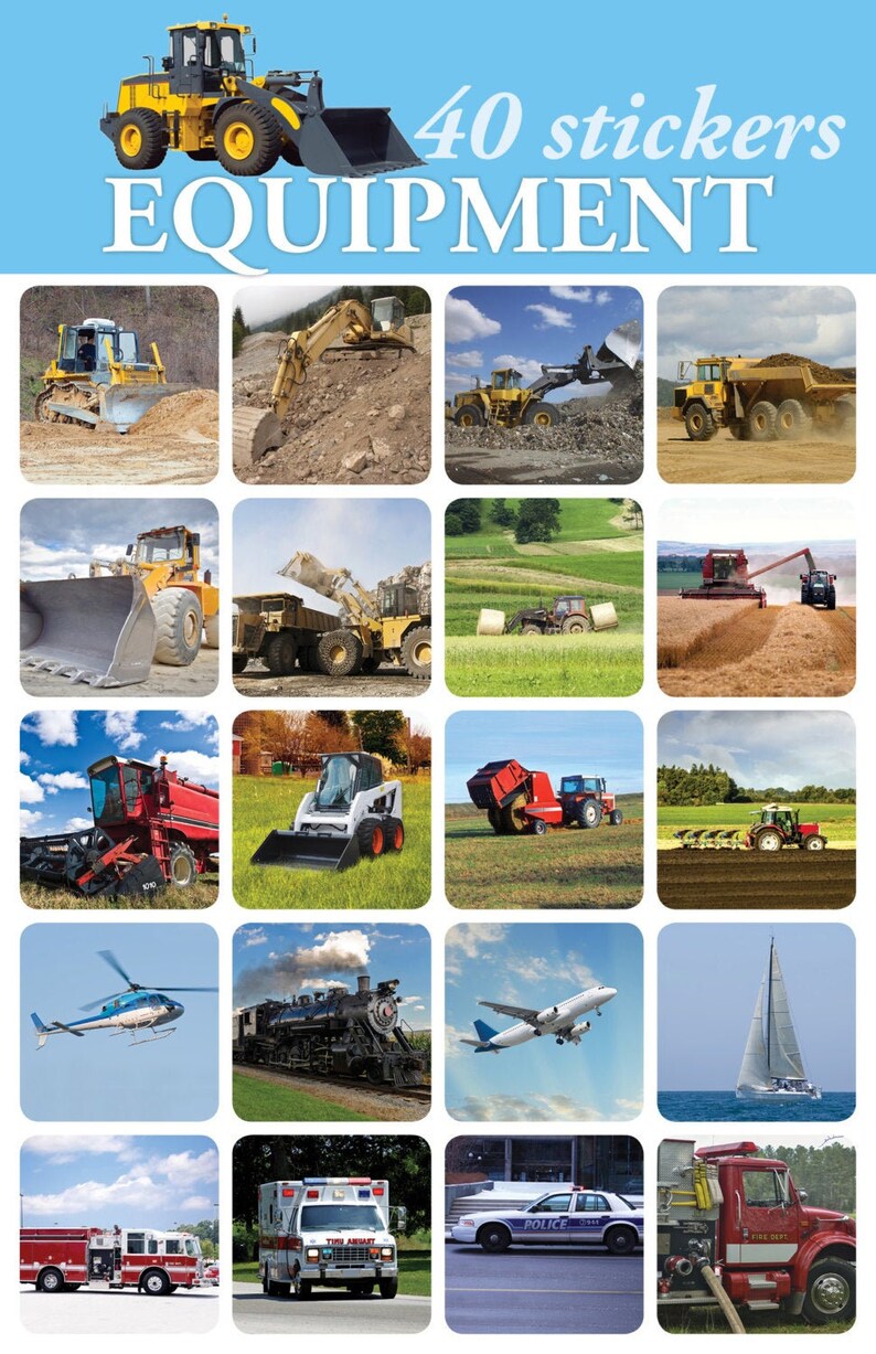 Equipment Stickers - Etsy