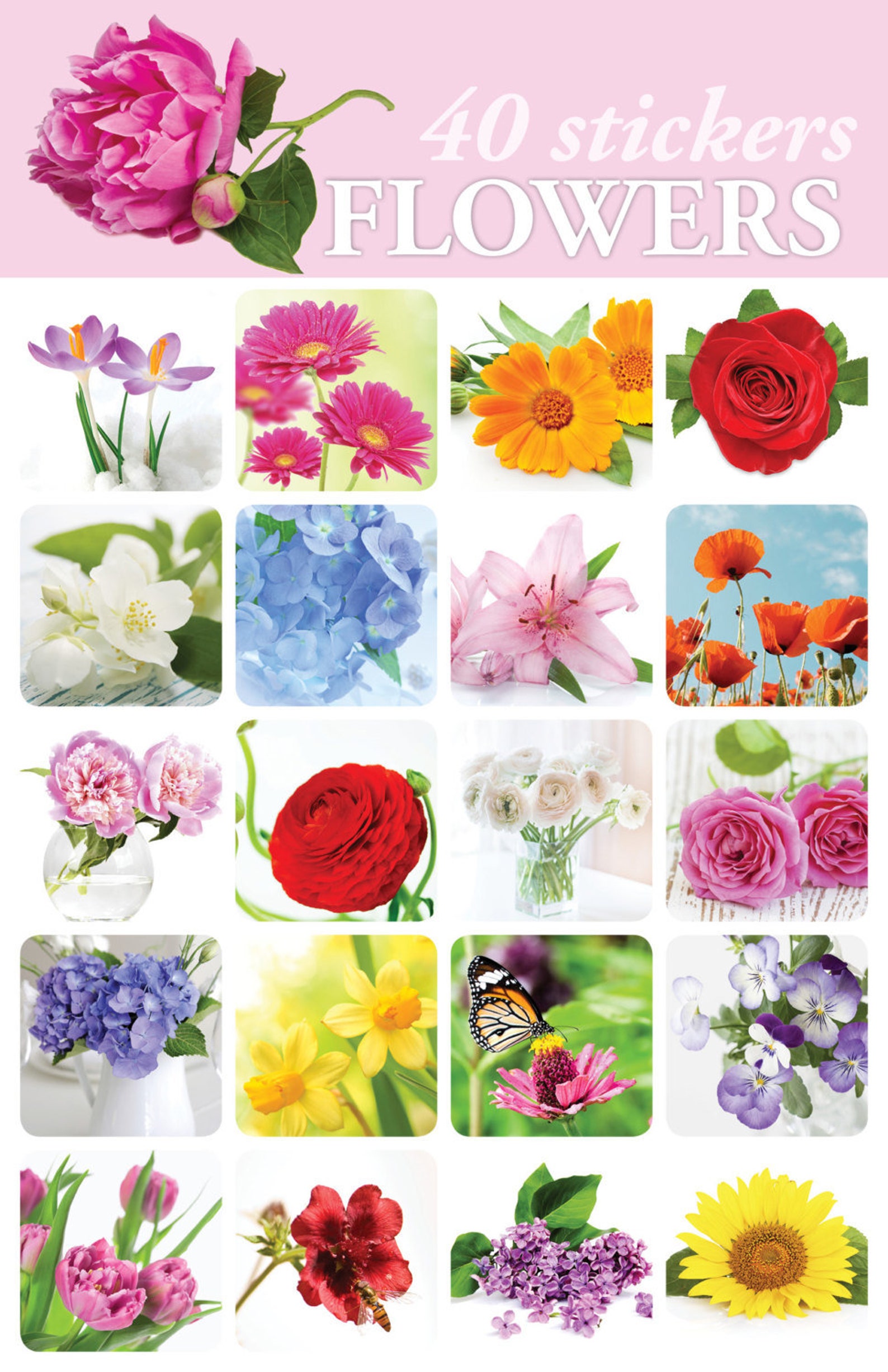 Flowers Stickers - Etsy