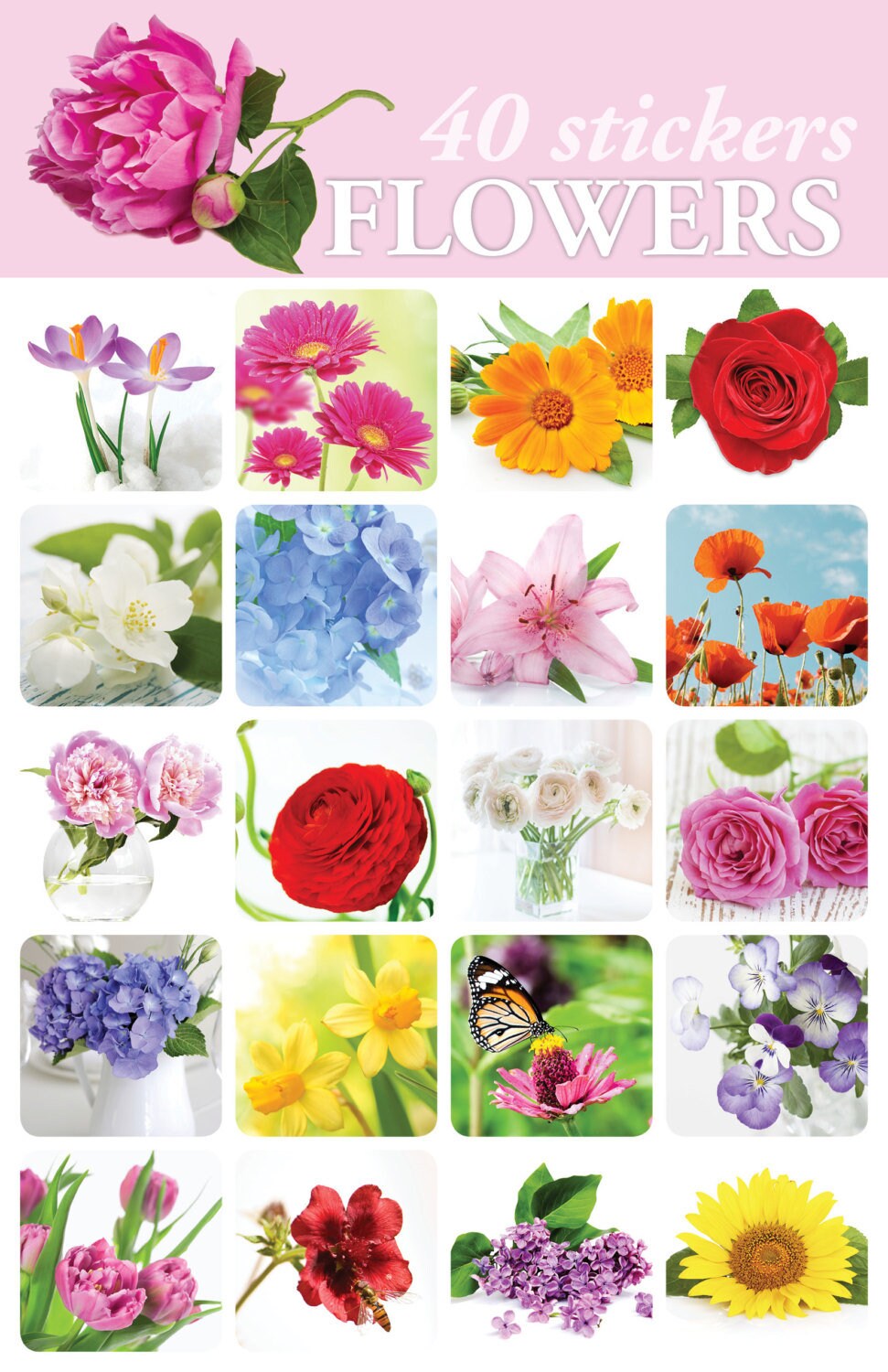 Flowers Stickers - Etsy