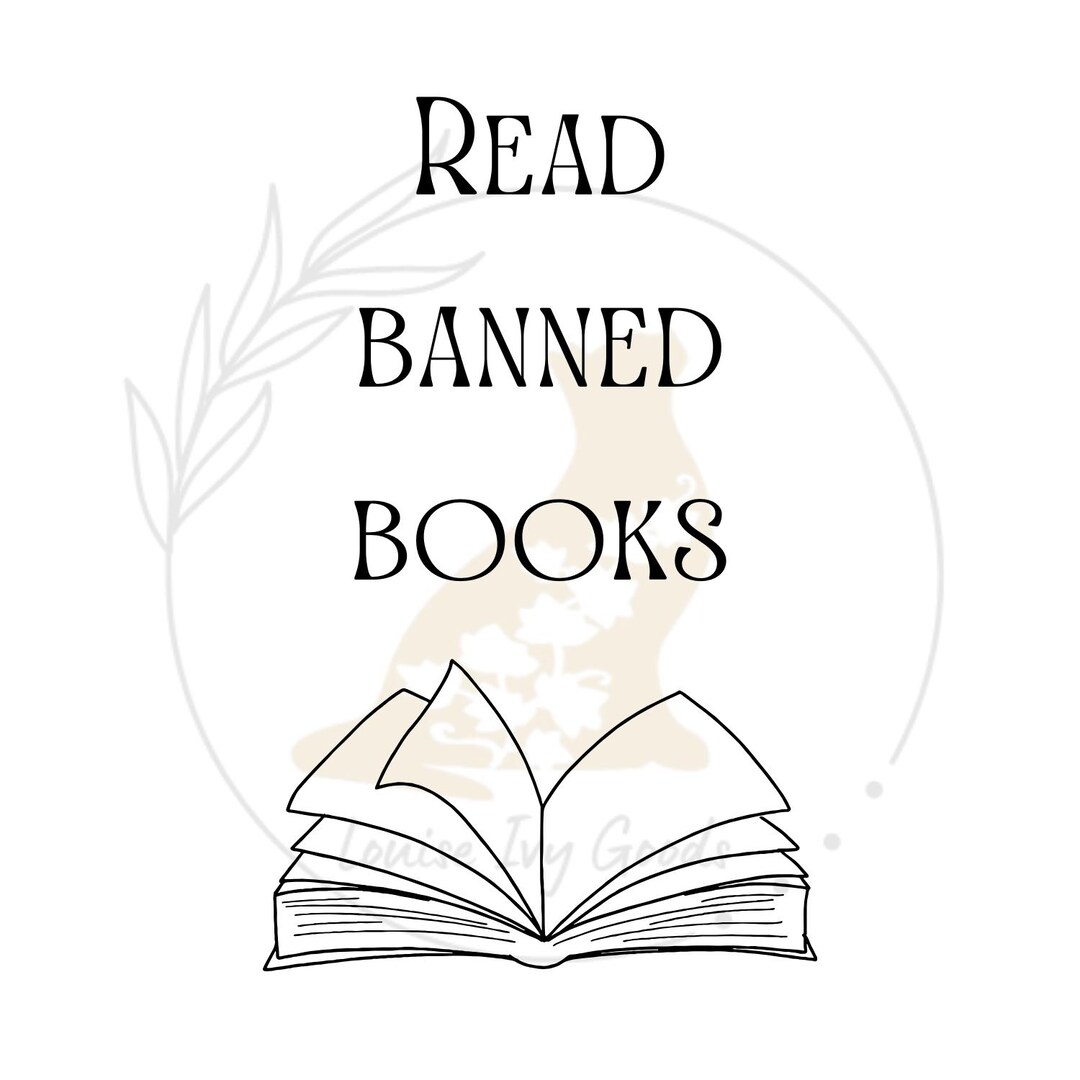 Read Banned Books Embroidery Template: Beginner Friendly (SVG, PDF) - Etsy