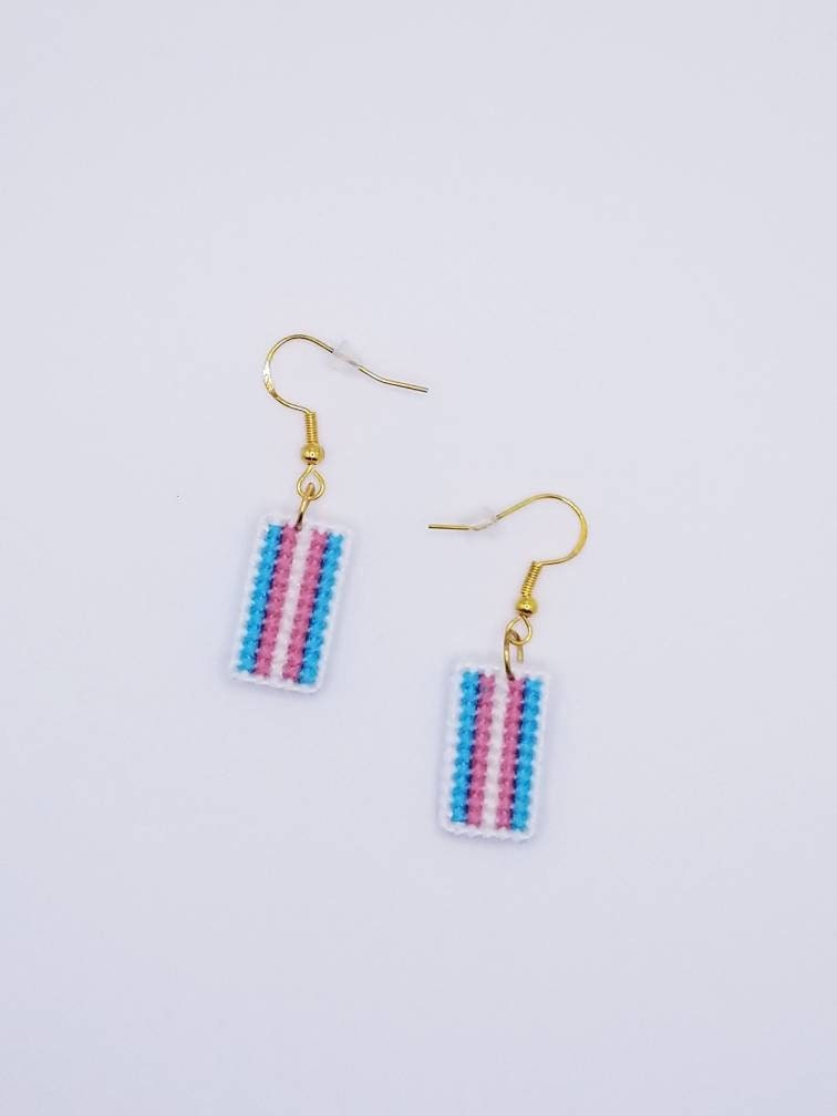 Trans Pride Flag Earrings, Transgender Earrings, Gifts for Trans ...