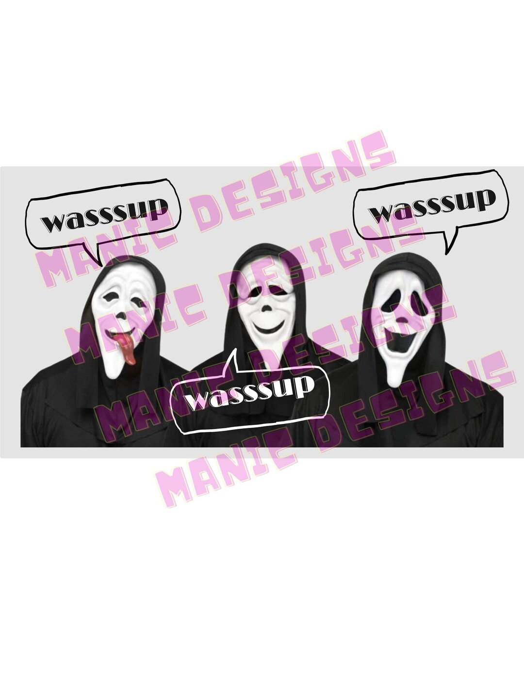 WASSSUP Scary Movie , Svg, Png, DTF, Screen Print, Scream, Horror ...