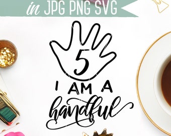 5 Handful Svg - Etsy