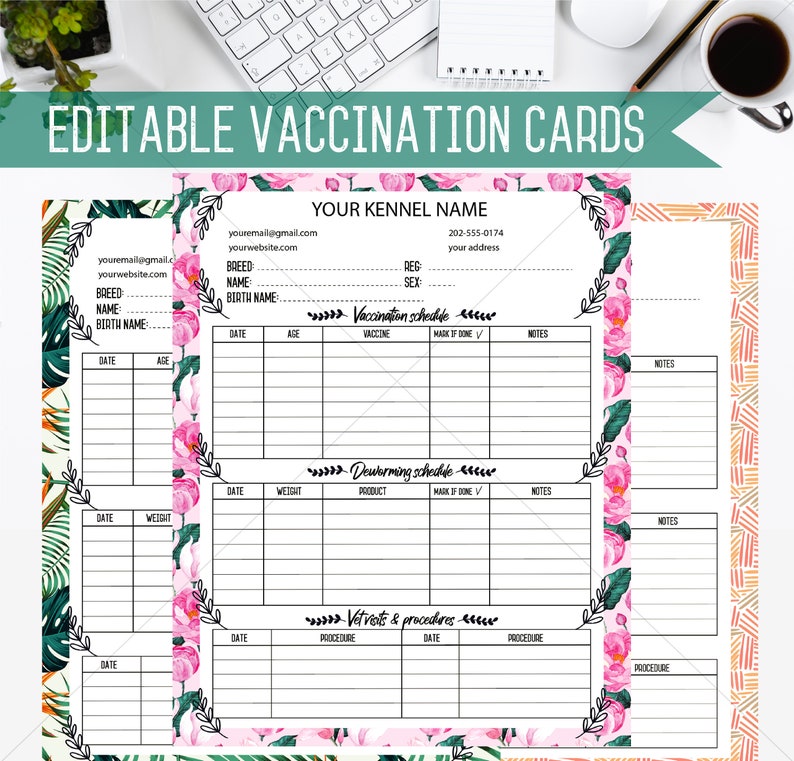 Printable Puppy Vaccination Chart Printable Word Searches