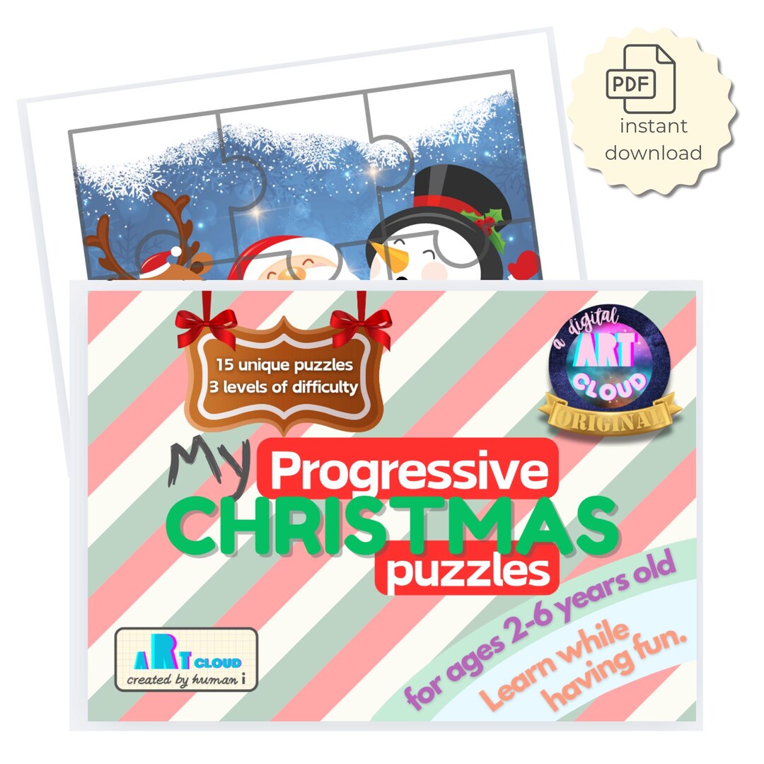 Holiday Christmas Fun Activity for Kids Digital Printable Download File ...