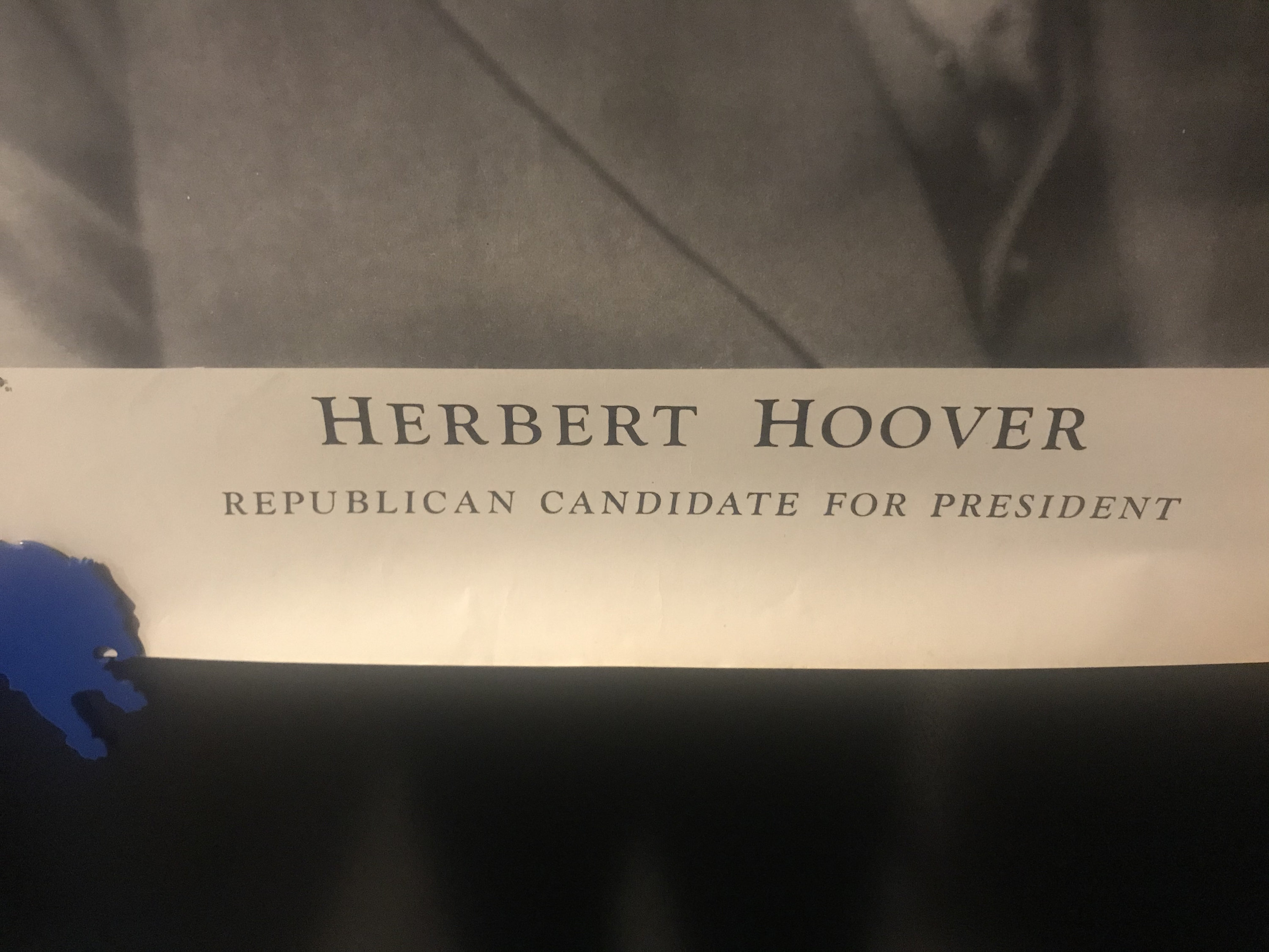 Herbert Hoover Campaign Poster - Etsy