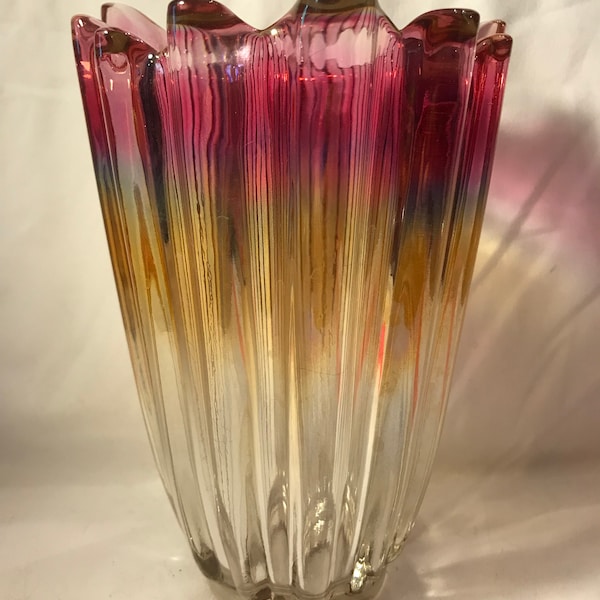 Fluted Vase - Etsy