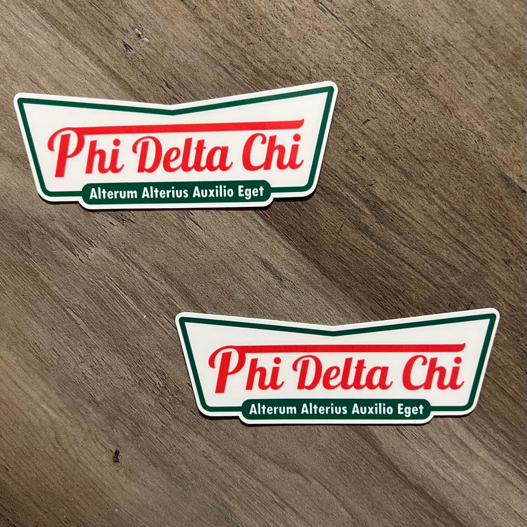 Krispy Kreme Inspired Phi Delta Chi Sticker - Etsy