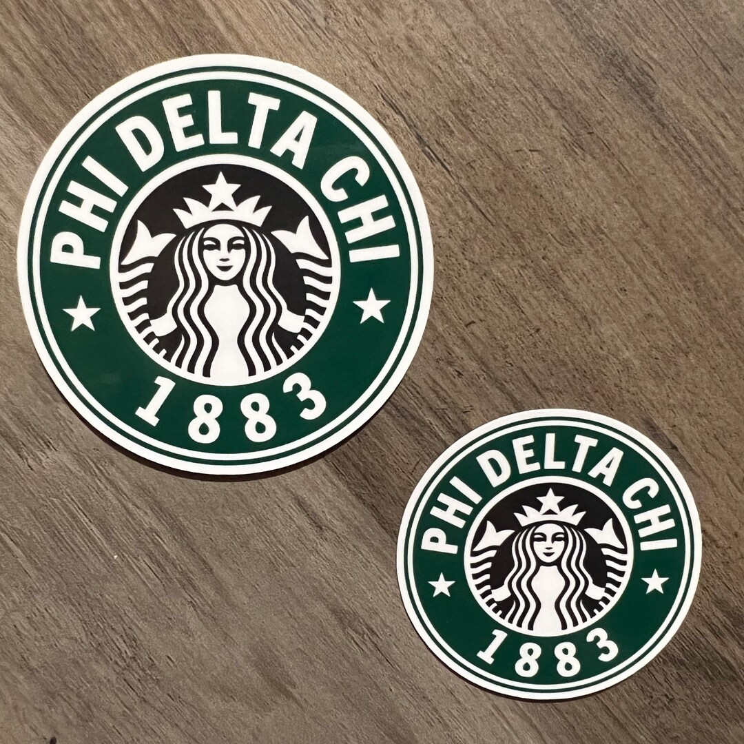Starbucks Inspired Phi Delta Chi Sticker - Etsy