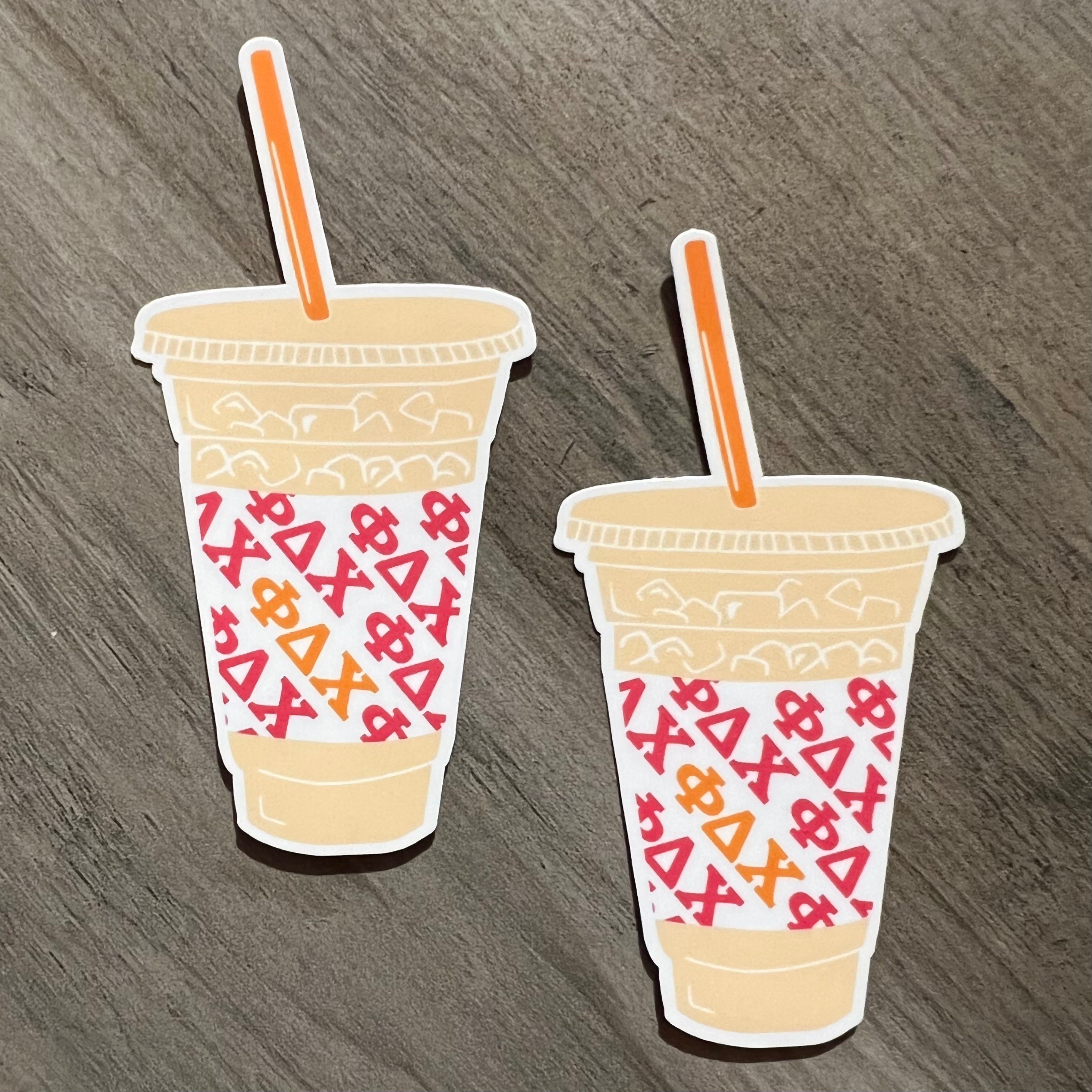 Dunkin Donuts Inspired Phi Delta Chi Sticker - Etsy