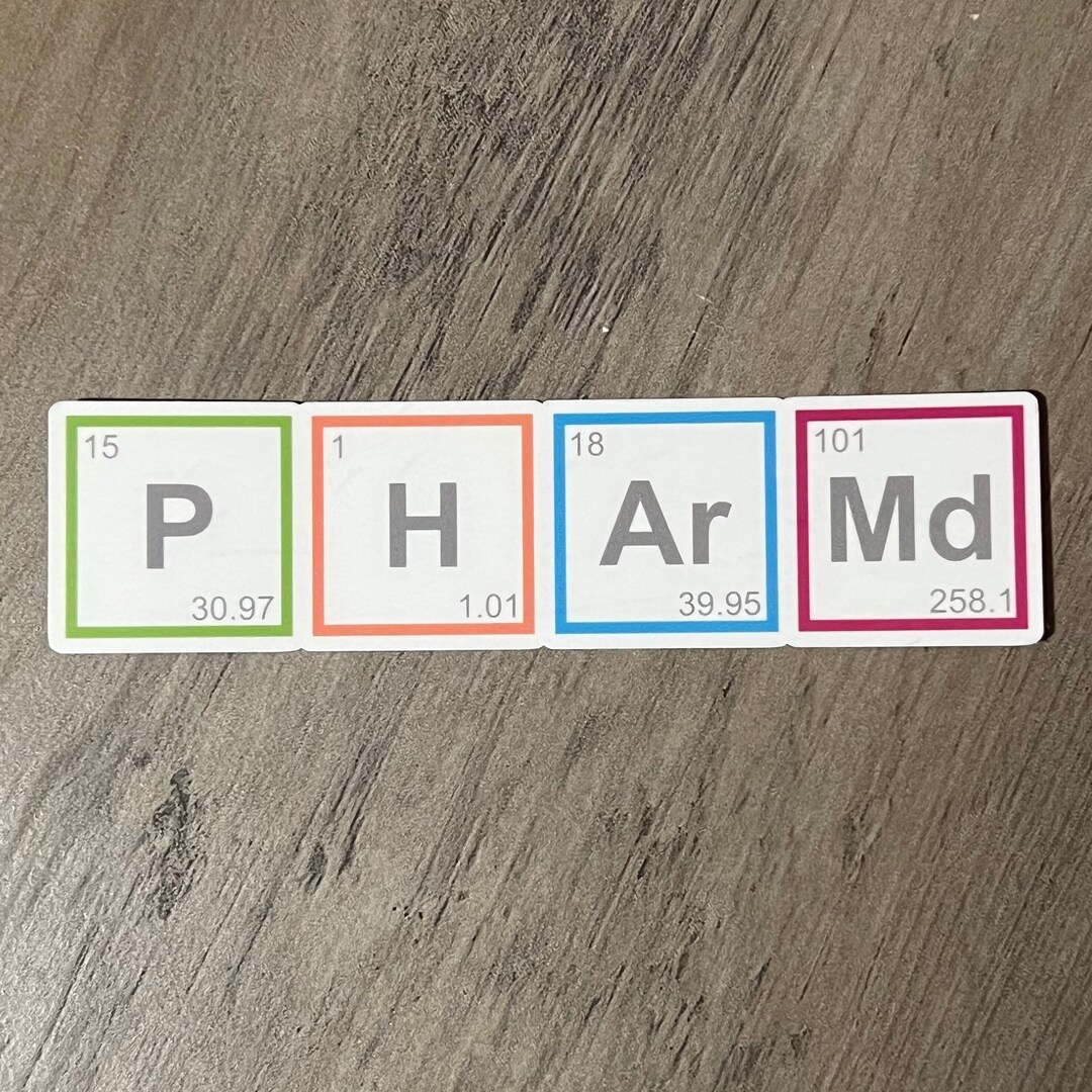 Pharmd Periodic Table Sticker - Etsy
