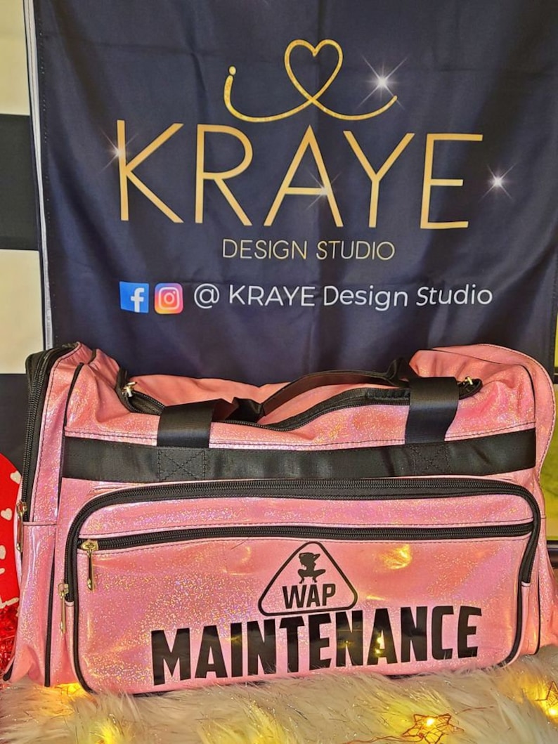 Glitter Custom "spinnanight/heaux " Duffle Bags - Etsy