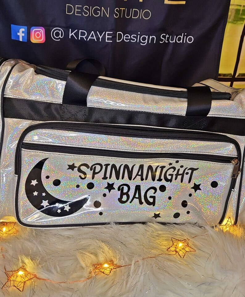 Glitter Custom "spinnanight/heaux " Duffle Bags - Etsy