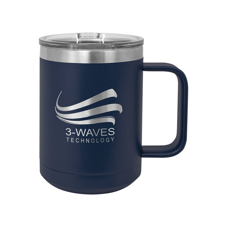 Personalized 15oz Powder Coated Stainless Steel Coffee Mugs Etsy