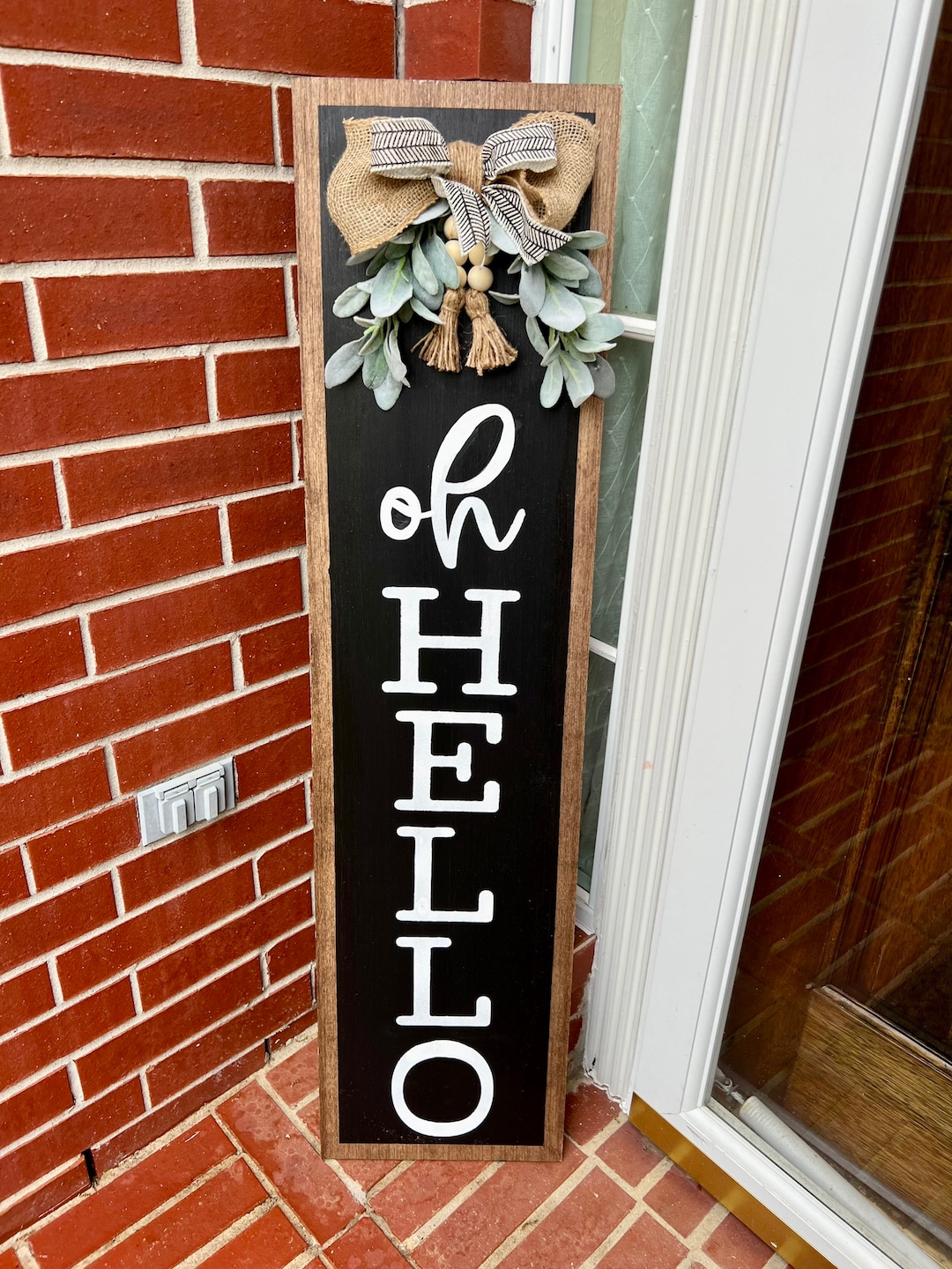 Oh Hello Porch Sign - Etsy