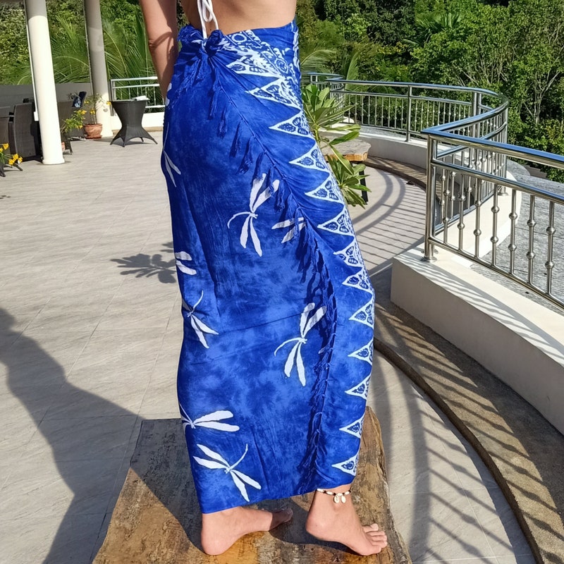 Green Blue Batik Sarong - Etsy