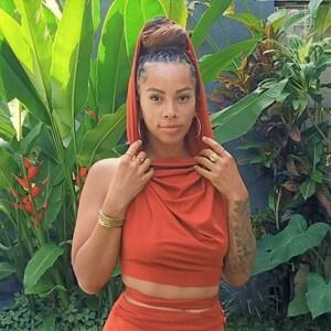 Devi Top in Chocolate by Lotus Tribe - Festival Hoody Backless Wrap Top ...