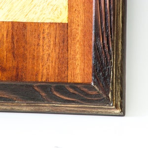 Wood Mosaic 22x16 Inlay FRAMED Cat Portrait Mosaic Wood Panel Ready to ...