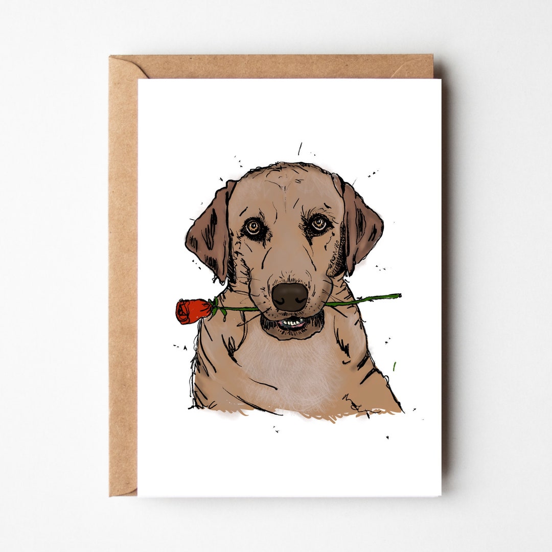Labrador Anniversary Love Card - Etsy