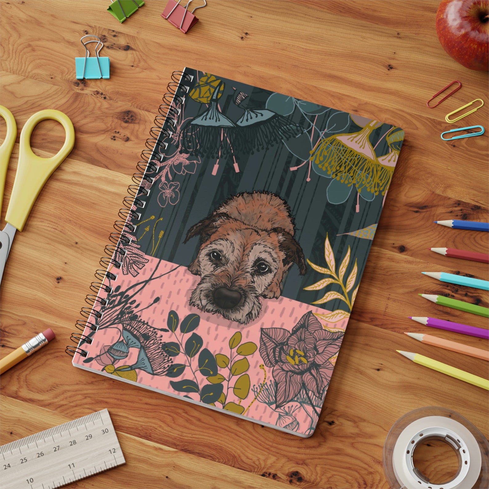 Border Terrier Notebook, Border Notepad, Border Terrier Gift, Border ...
