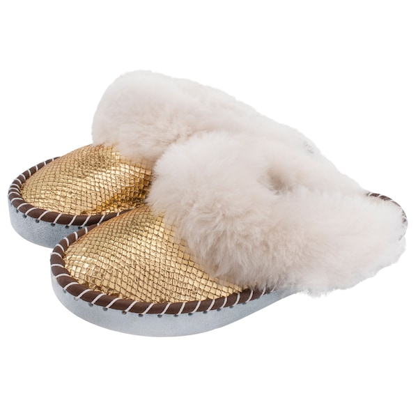 Gold Slippers - Etsy